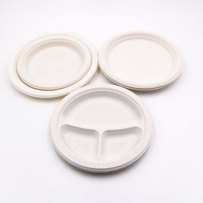 corn starch lunch food tray